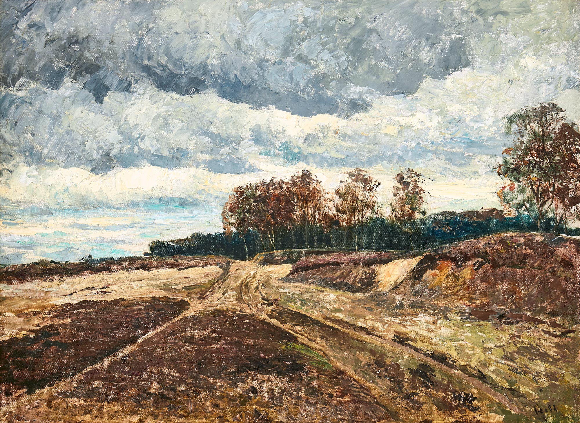 Carl Fredrik Hill - Höstlandskap - Uppsala Auktionskammare Uppsala ...